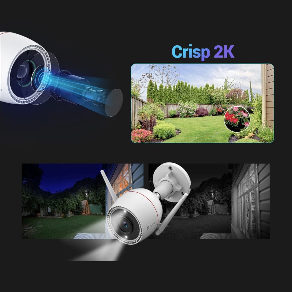 EZVIZ H3c 2K Smart WiFi Camera (3MP) - Stemar Security Systems