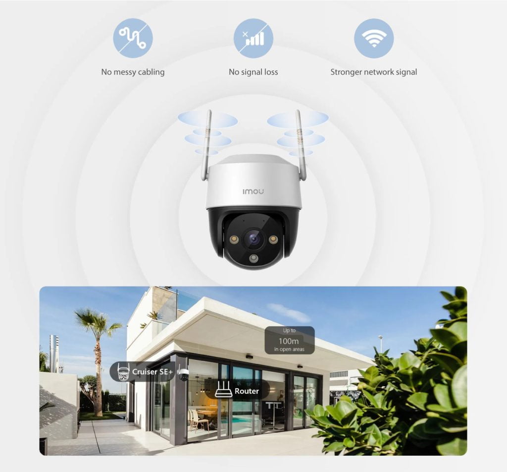 IMOU Cruiser SE+ Pan & Tilt WiFi Camera 2MP | 4MP - Stemar Security Systems