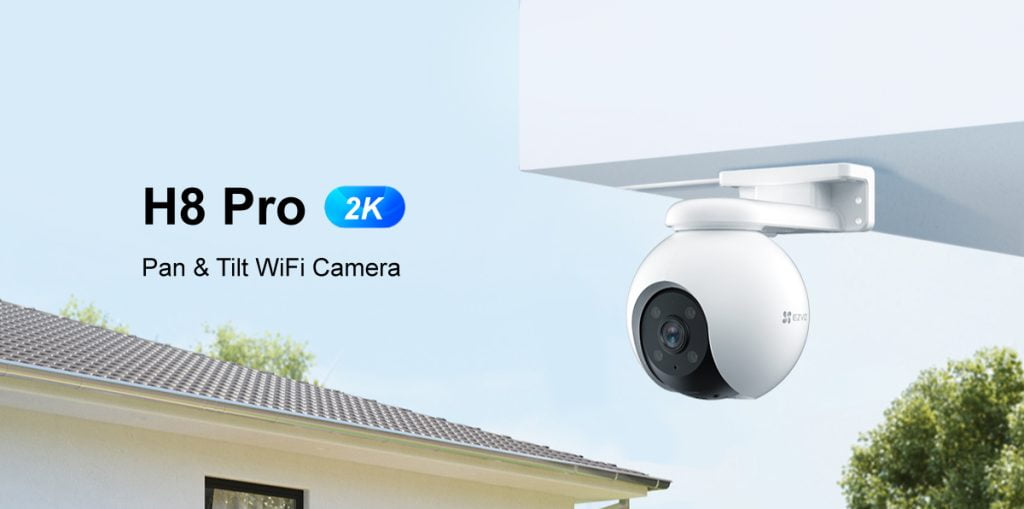EZVIZ H8 Pro 2K Pan & Tilt WiFi Camera (3MP) - Stemar Security Systems