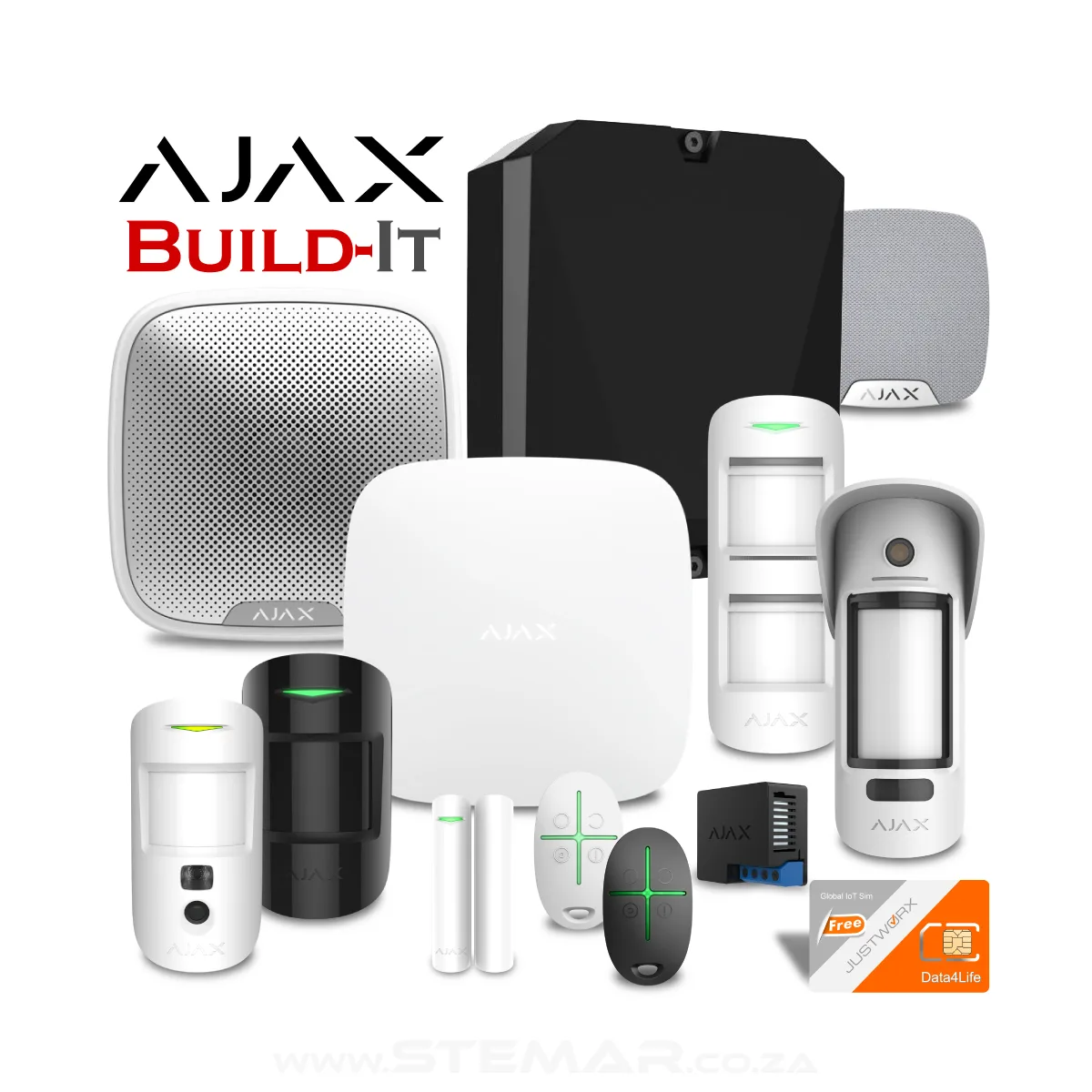 Ajax Hub 2 (4G) Build-It Bundle - Stemar Security Systems