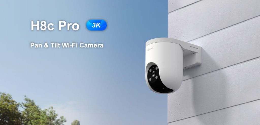 EZVIZ H8C Pro 3K Pan & Tilt WiFi Camera (5MP) - Stemar Security Systems
