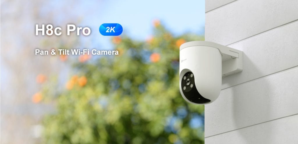 EZVIZ H8C Pro 2K Pan & Tilt WiFi Camera (3MP) - Stemar Security Systems