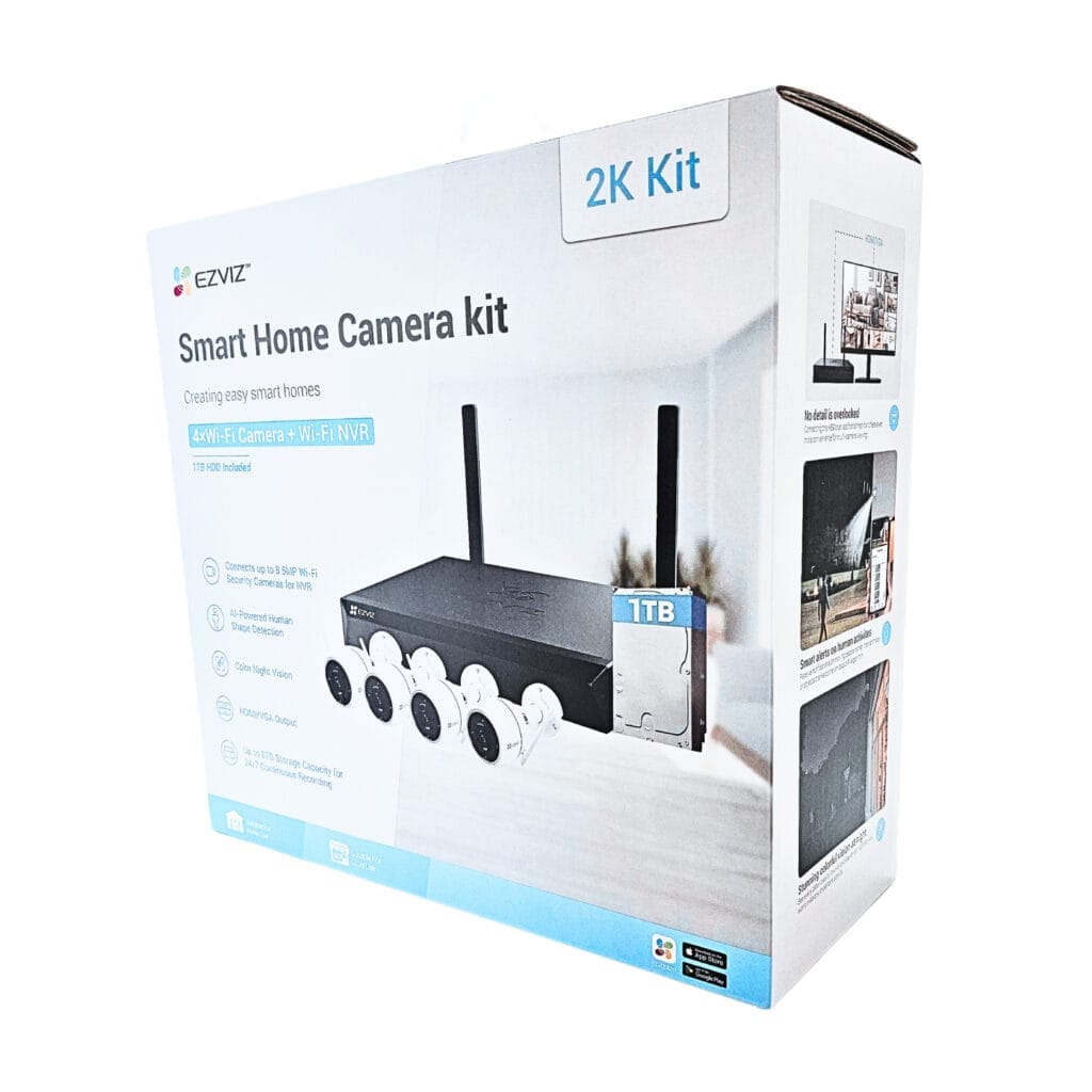 EZVIZ X5S 8 Channel NVR 4 Camera 2K (3MP) Kit - Stemar Security Systems