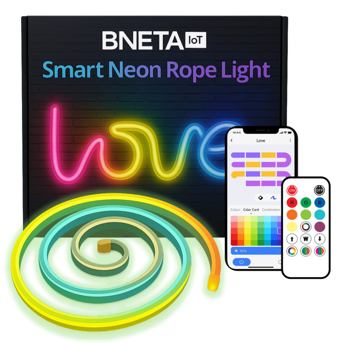 BNETA IoT Smart Neon Rope Light - Stemar Security Systems